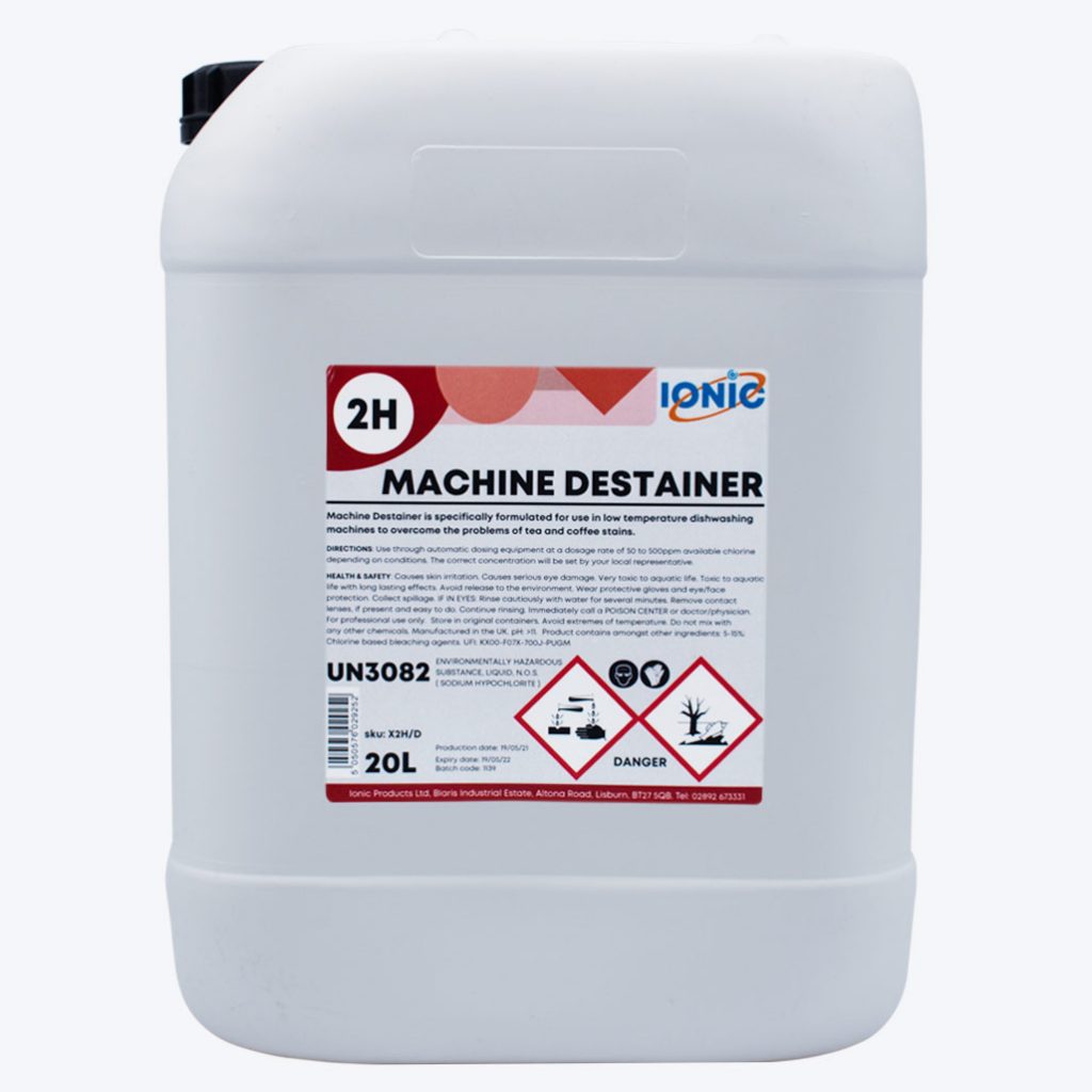 2H Machine Destainer - Machine Detergents - Ionic Products